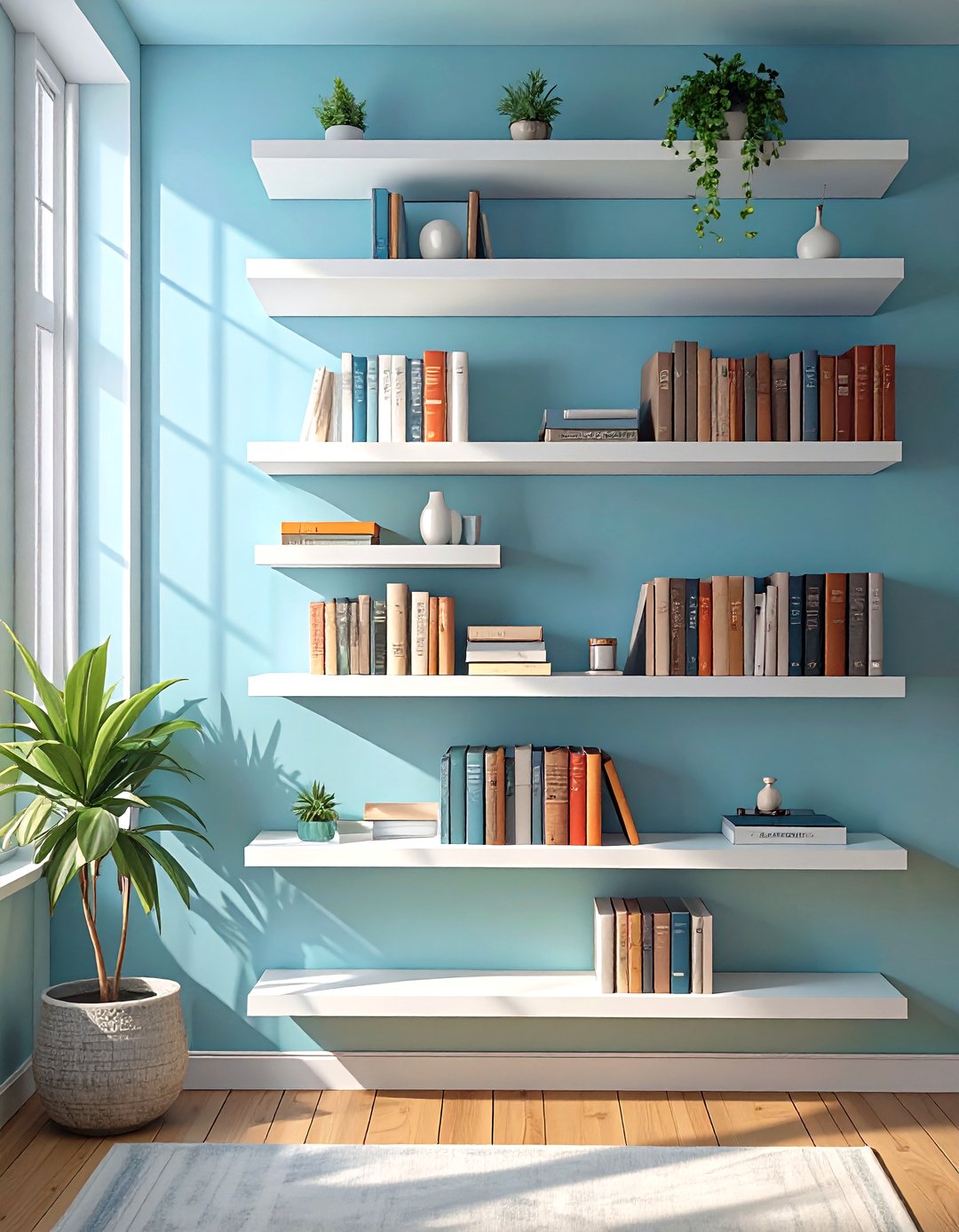 30 Floating Shelves Ideas Living Room - We Love Home Blog