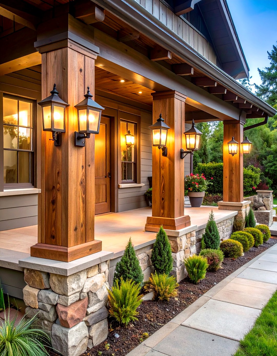 30 Front Porch Column Ideas to Upgrade Your Exterior - We Love Home Blog